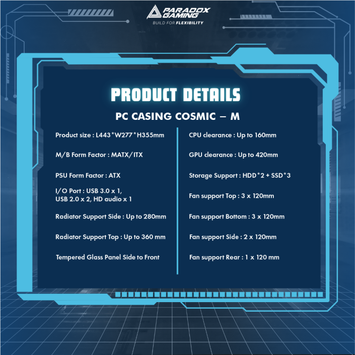 COSMIC-M | BUILD FOR FLEXIBILITY